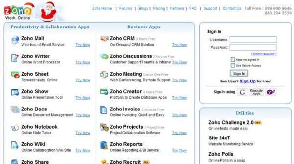 ZOHO Free Software for Personal & Low Cost for Business