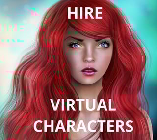 Hire Virtual Characters to Sell, Impress and Engage Online